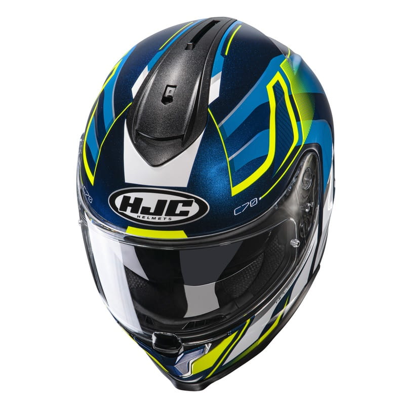 KASK HJC C70 LANTIC BLUE/YELLOW - Kaski integralne - sklep MotorMind